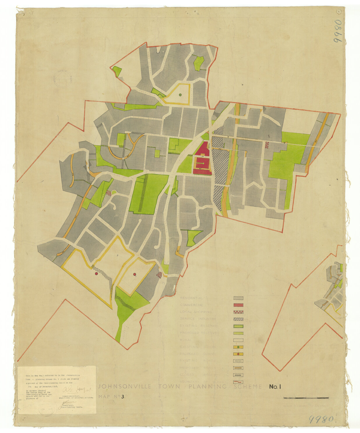 Johnsonville Town Planning Scheme No 1, Map 3 | Archives Online